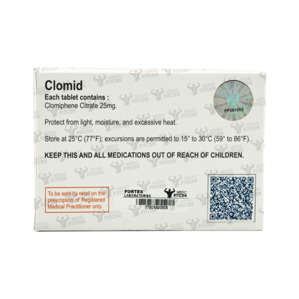 CLOMID | Citrato de clomifeno | 50 pastillas | FORTEX PHARMA - Medicfit